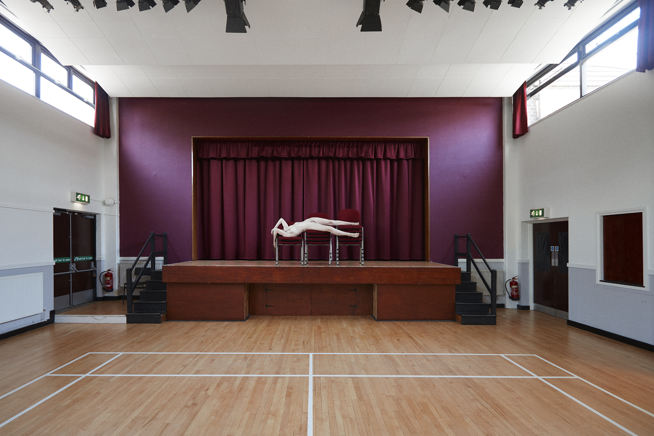 Self Portrait Levitating, Cuffley Hall - Messums: Org