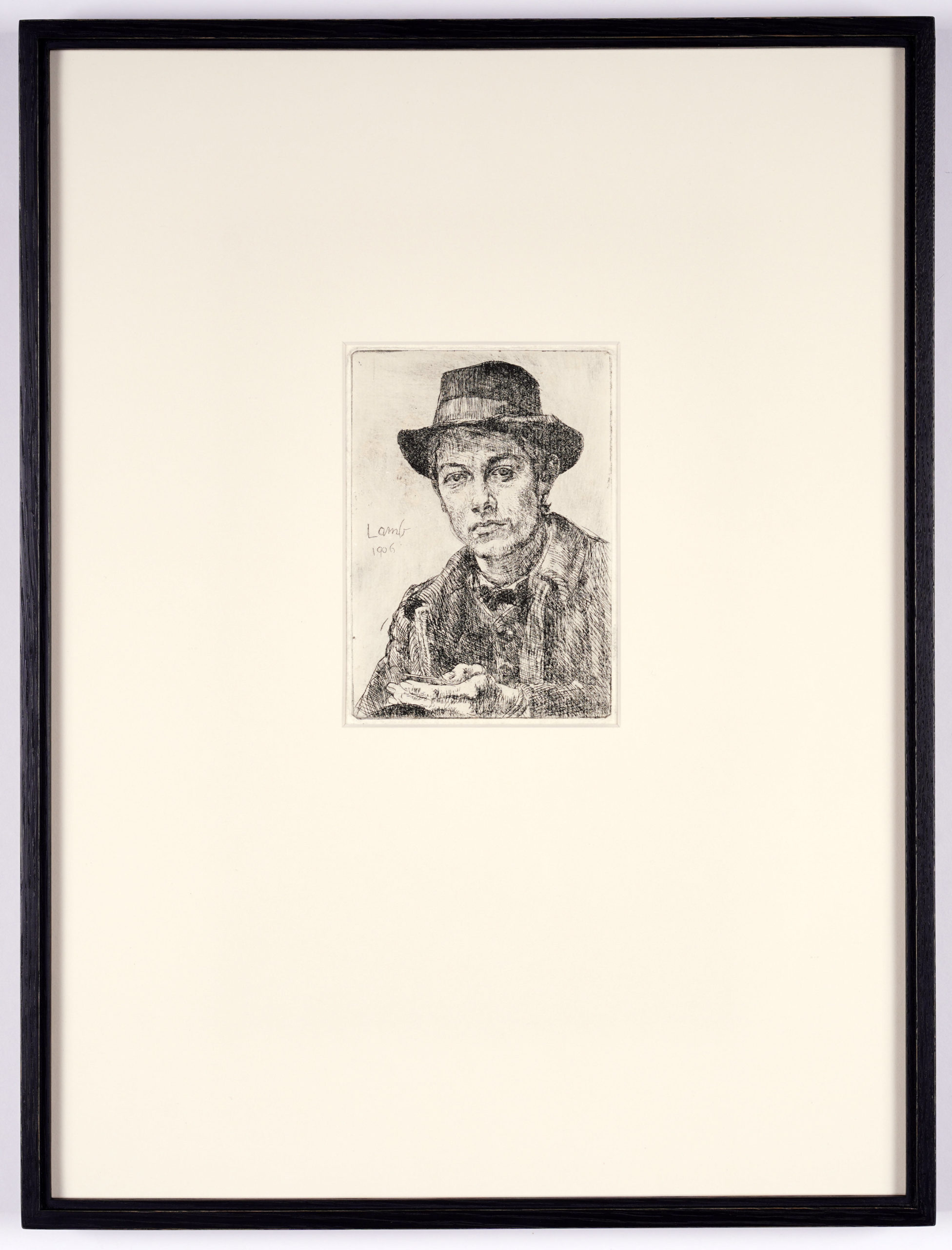 Young Self Portrait with Fedora - Messums: Org