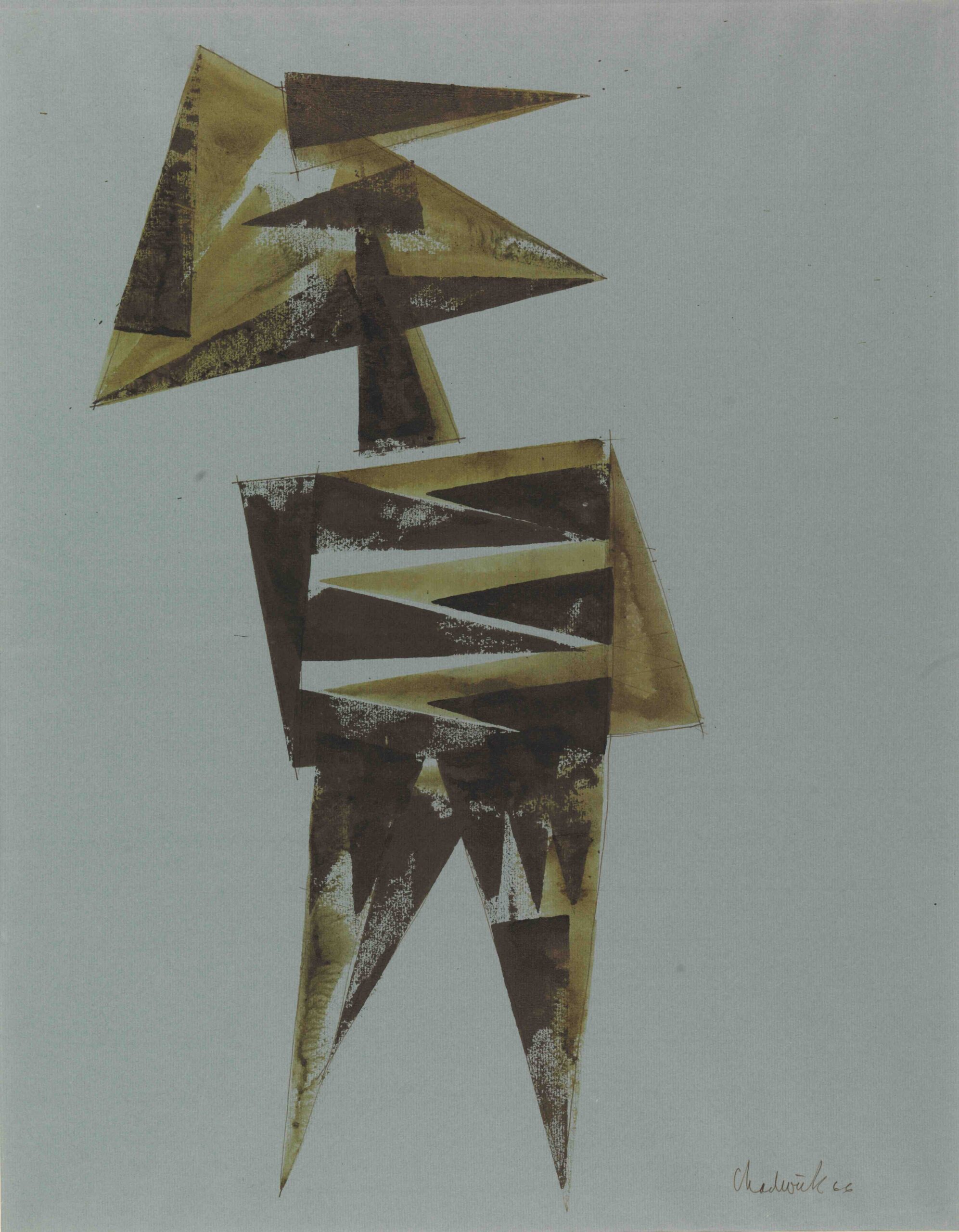 Lynn Chadwick: Figure on Blue - Messums: Org